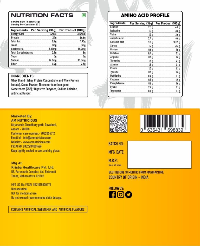 AM Nutricious Elite Whey – AM NUTRICIOUS